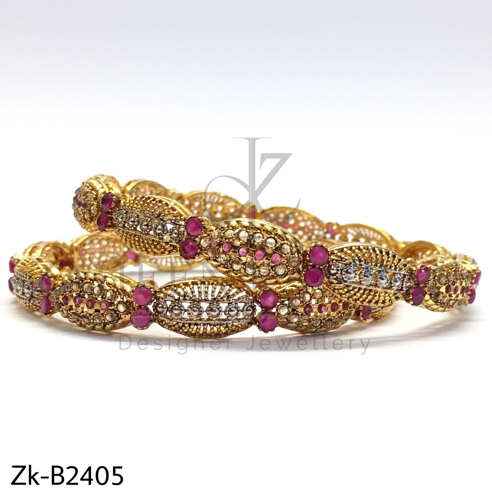 Ruby Golden Bangles – Zaheen Kamran