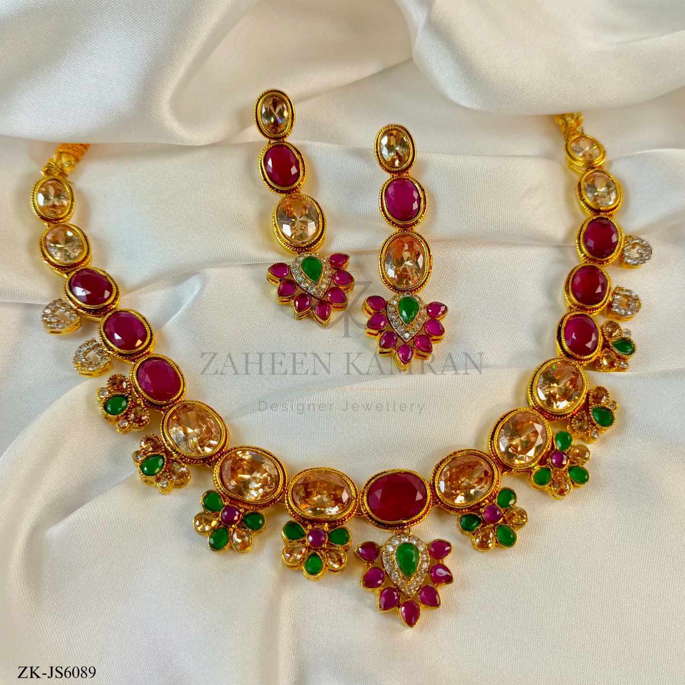 RUBY EMERALD SET – Zaheen Kamran