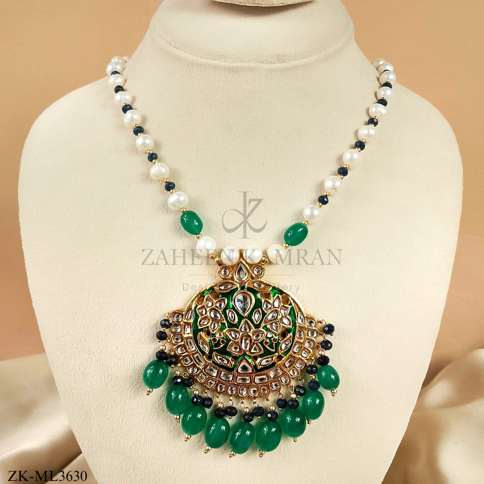 EMERALD KUNDAN MALA – Zaheen Kamran
