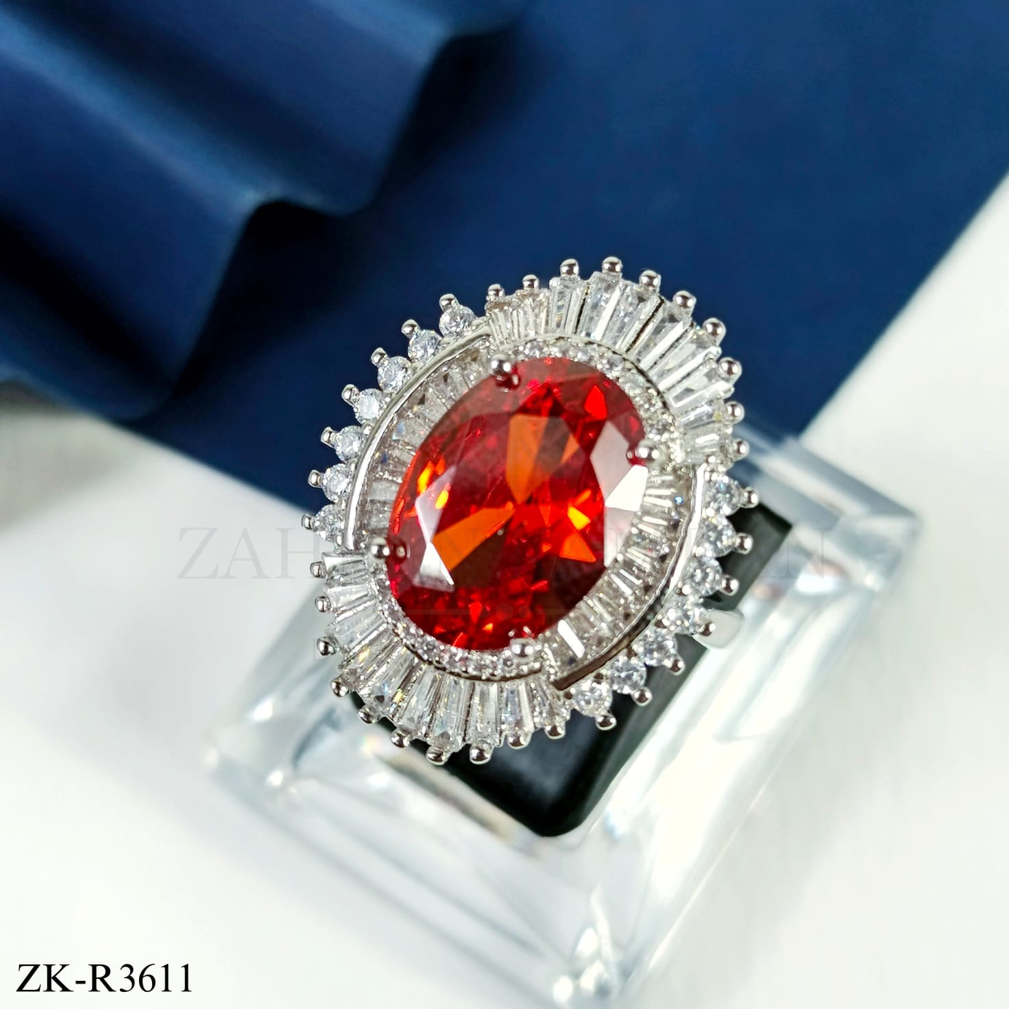 GARNET RING – Zaheen Kamran